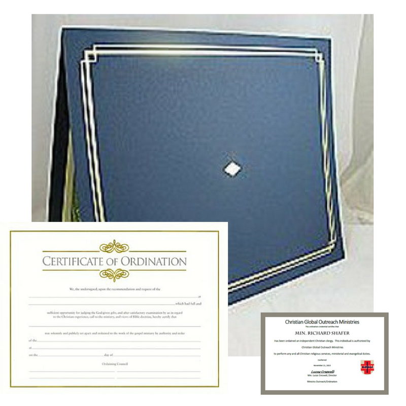 Certificate and ID Card (Replacement) - Minister Now!